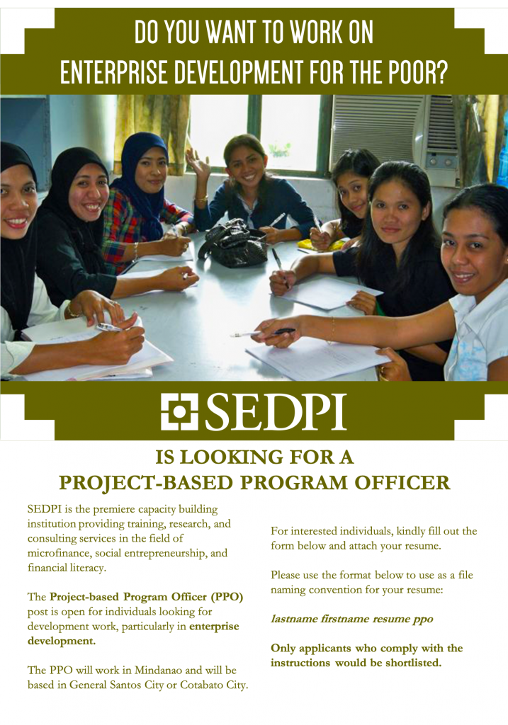 Job Hiring - Project-Based Program Officer - Social Enterprise ...