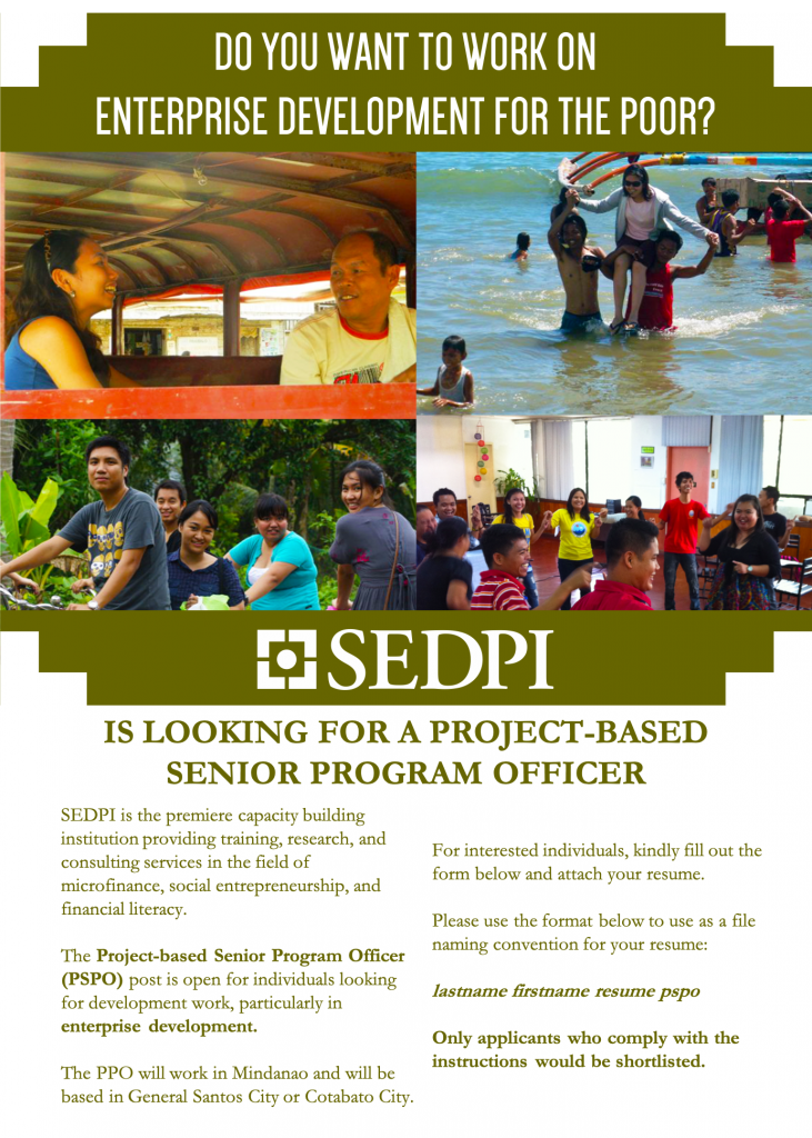 Job Hiring - Project-Based Senior Program Officer - Social Enterprise ...